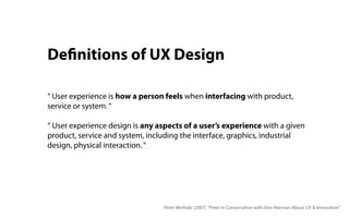Tapping User Experience Design | PPT