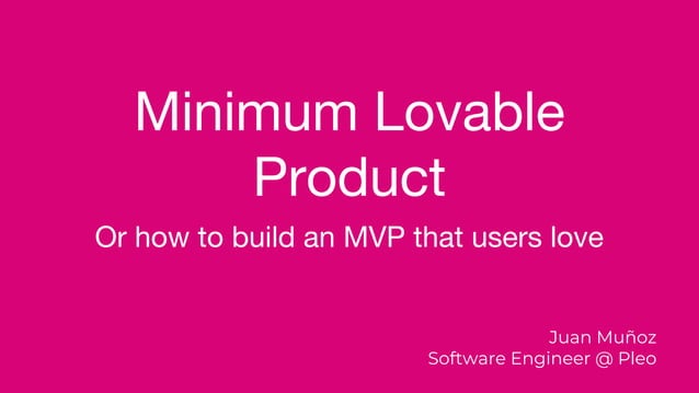 Minimum Lovable Product Pdf