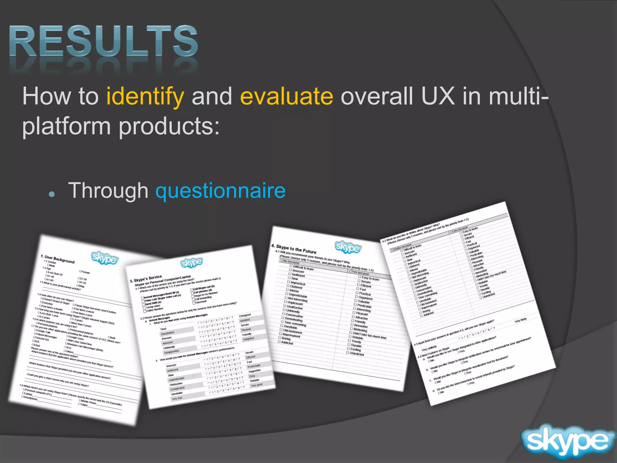 Ux evaluation and design methods | PDF