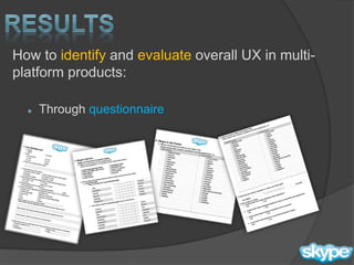 Ux evaluation and design methods | PDF | Technology & Computing