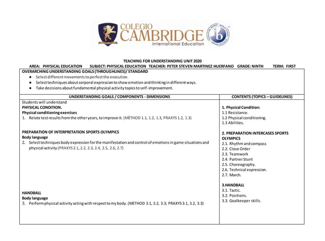 Epc ninth grade i term 2020 | DOCX