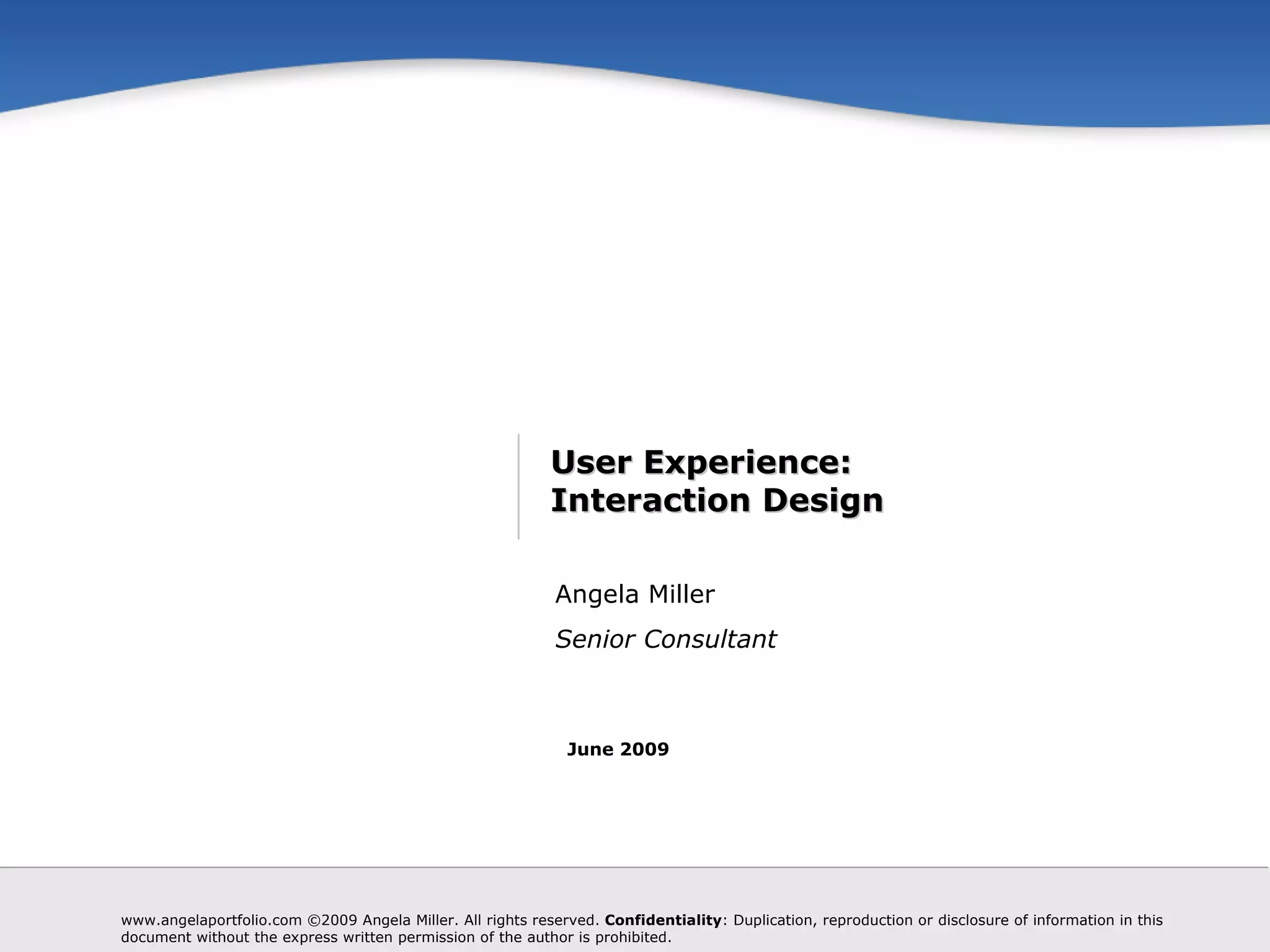 UX: Interaction Design | PPT