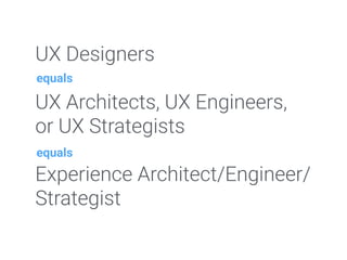 Ux is not UI | PDF