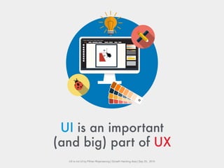 UX is not UI: An introduction to UX | PPT