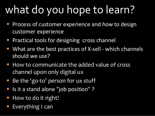 Designing for Holistic Cross Channel Experiences