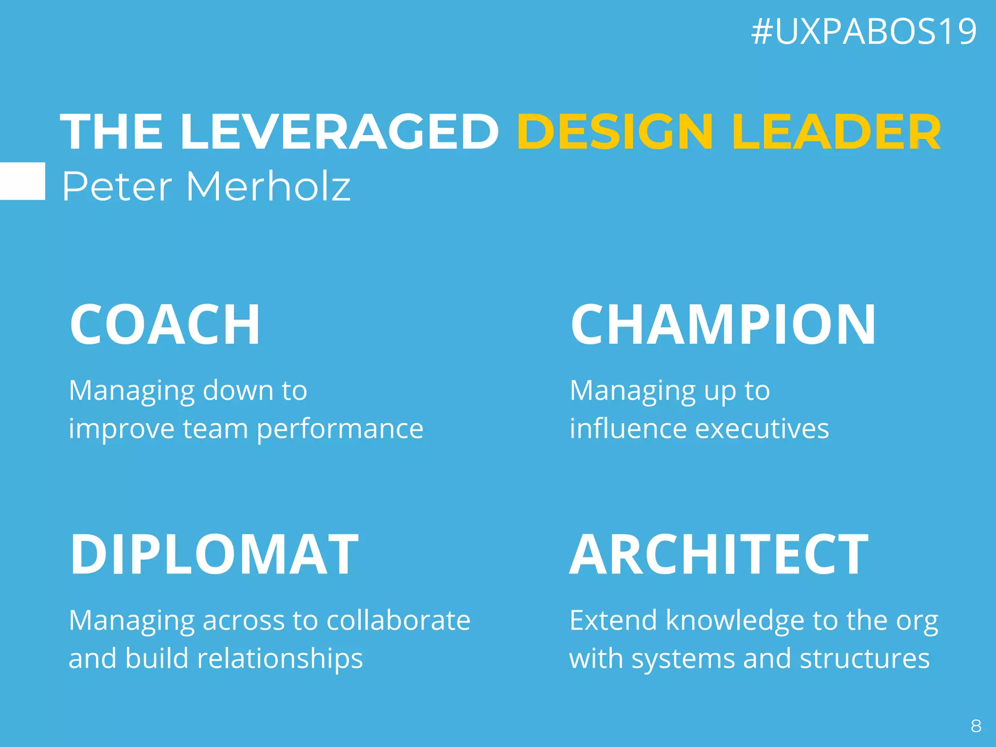So you want to be a UX leader... | PPT
