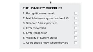 UX lesson 3: Usability First | PPT