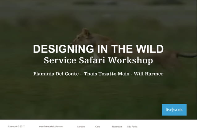 Service Safari Workshop - UX London | PDF | Business | Business and Finance