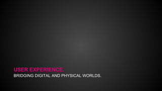 Bridging the digital and physical worlds. Stas Vaisman. New York City ...