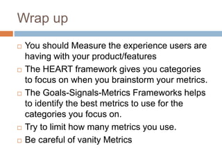 Google HEART UX metrics framework | PPT