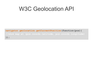 HTML5 Geolocation API | PPTX