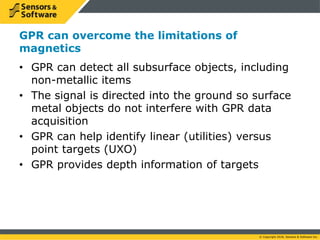 Ground Penetrating Radar (GPR) | Military | UXO | PPTX | Geology | Science