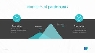 UXPA2019 Comparing formative and summative approaches in the usability ...