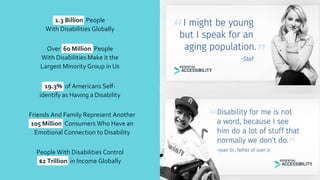 UXPA2019 Enhancing the User Experience for People with Disabilities ...