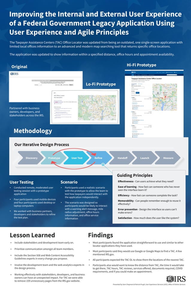 UXPA 2023 Poster: Improving the Internal and External User Experience ...