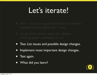 Ux paper prototyping | PDF