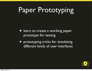 Ux paper prototyping | PDF