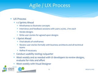 Integrating UX into an Agile Process | PPTX