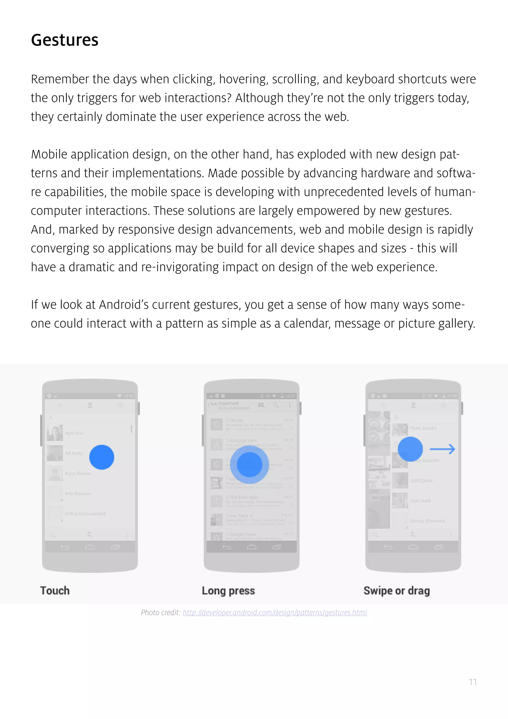 Mobile UI Design Patterns 2014 | PDF