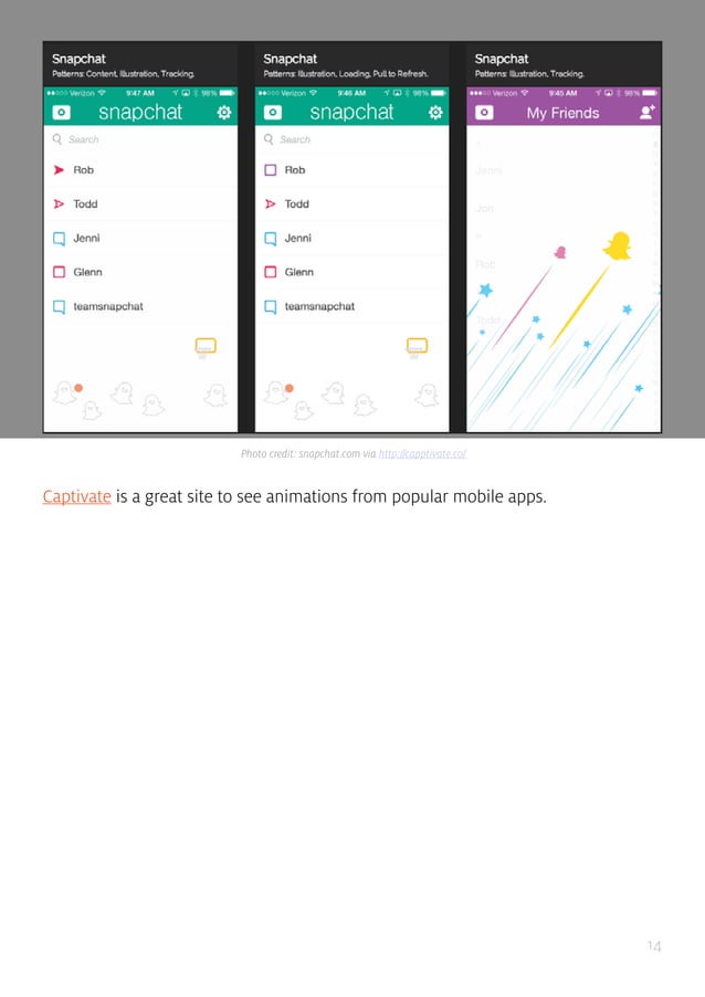 Mobile UI Design Patterns 2014 | PDF