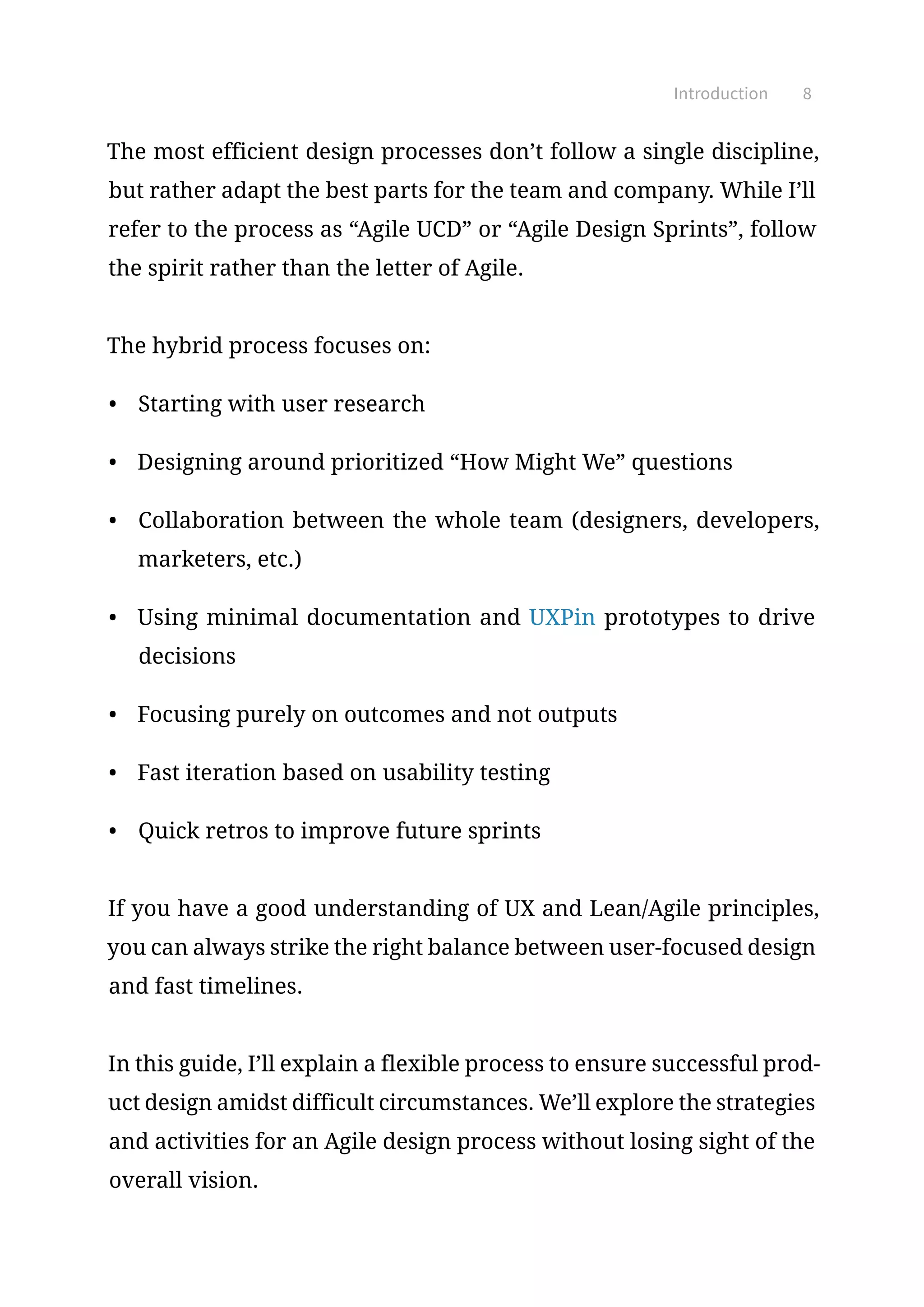 The Guide to Agile UX Design Sprint Playbook | PDF