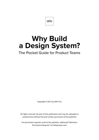 Uxpin Why Build a Design System | PDF
