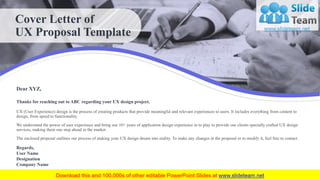 UX Proposal Template PowerPoint Presentation Slides | PPT