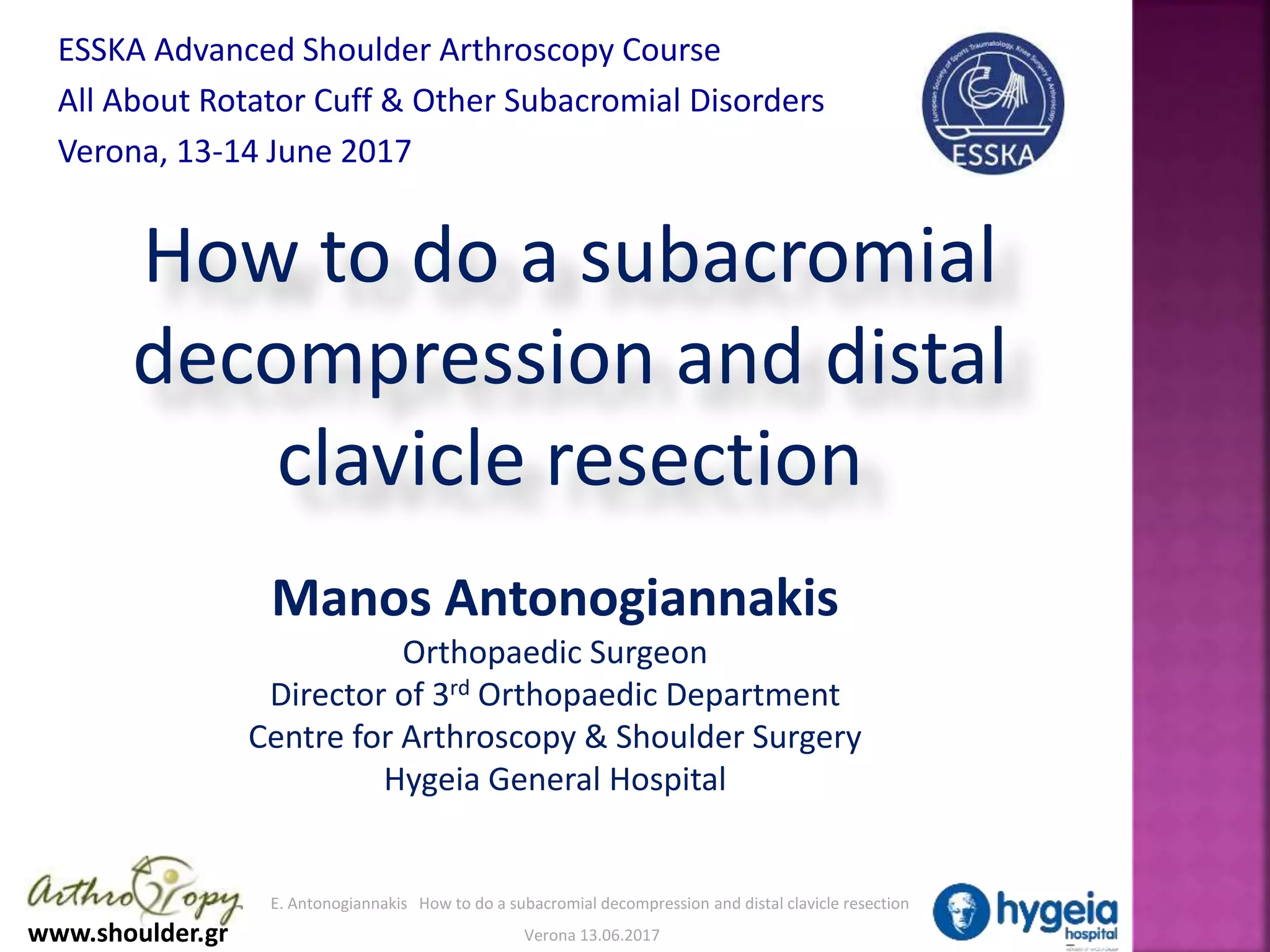 How to do a sd & a dc resection | PPTX