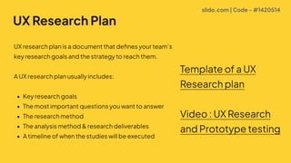 UX Research Strategy & Methodology | PPT