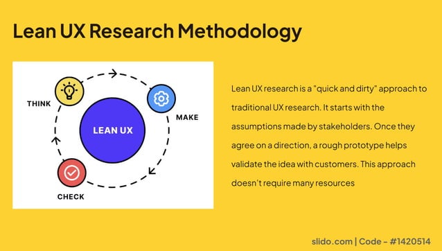 UX Research Strategy & Methodology | PPT