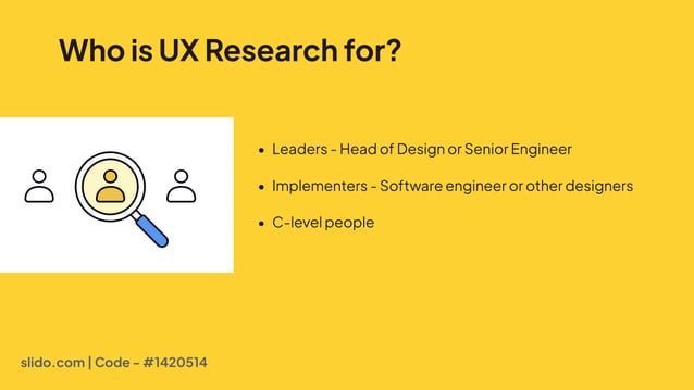 UX Research Strategy & Methodology | PPT