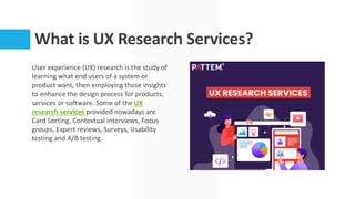 UX research agency | PPT