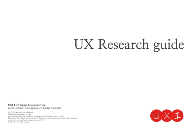 Ux research guide ux1 | PPT