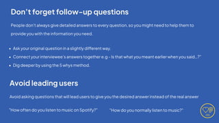 UXResearch Questions Best Practices | PDF