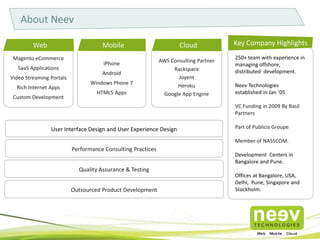 UX Studio @ Neev | PPT