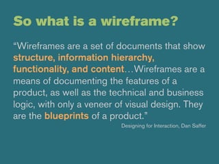 UX Sunday: Advanced Wireframing and Detailed Design | PDF