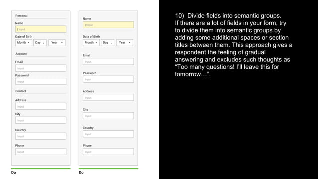 Ux Tips For Creating User Friendly Forms Ppt