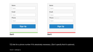 Ux tips for creating user friendly forms | PPT