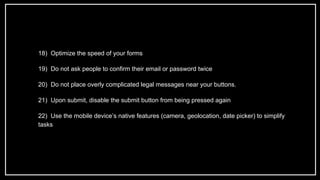 Ux tips for creating user friendly forms | PPT