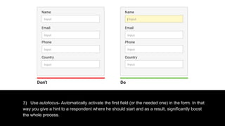 Ux tips for creating user friendly forms | PPT