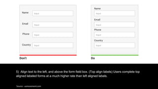Ux tips for creating user friendly forms | PPT