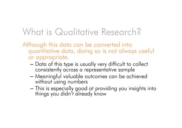 Qualitative Research Methods in UX design - Markus Heberlein | PPT