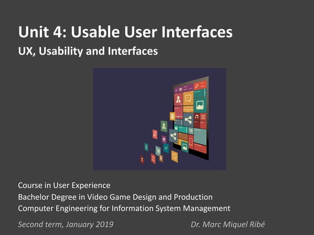 User Experience 4: Usable User Interface | PPT | Free Download
