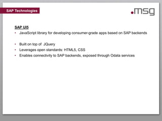 Enabling Enterprise Mobility with UI5 and SAP Fiori | PPT