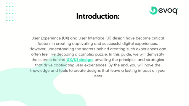 UX/UI Decoded: Demystifying the Secrets Behind Captivating User Experiences! | PPT