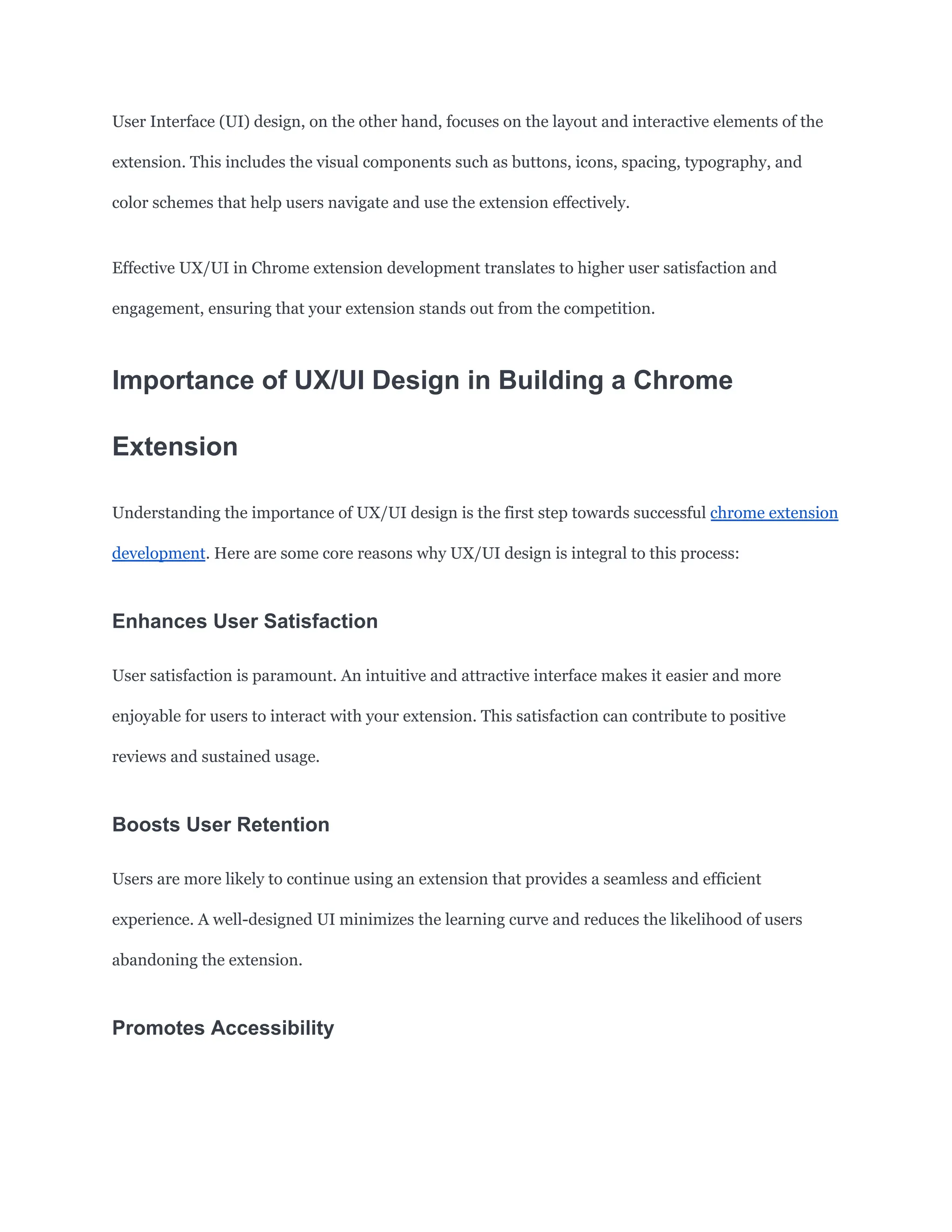 UX/UI Design Tips for Building a Successful Chrome Extension | PDF