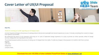 UX UI Proposal PowerPoint Presentation Slides | PPT
