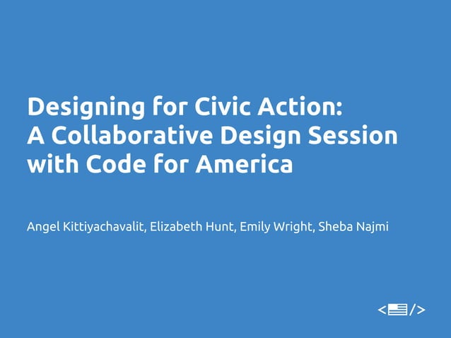 Designing for Civic Engagement | PPT