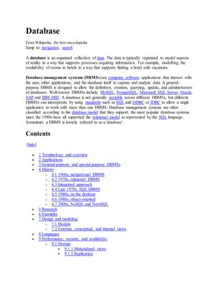 Database | PDF