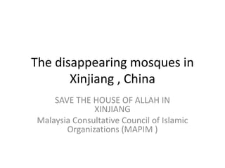 Uyghur mosques ppt | PPTX